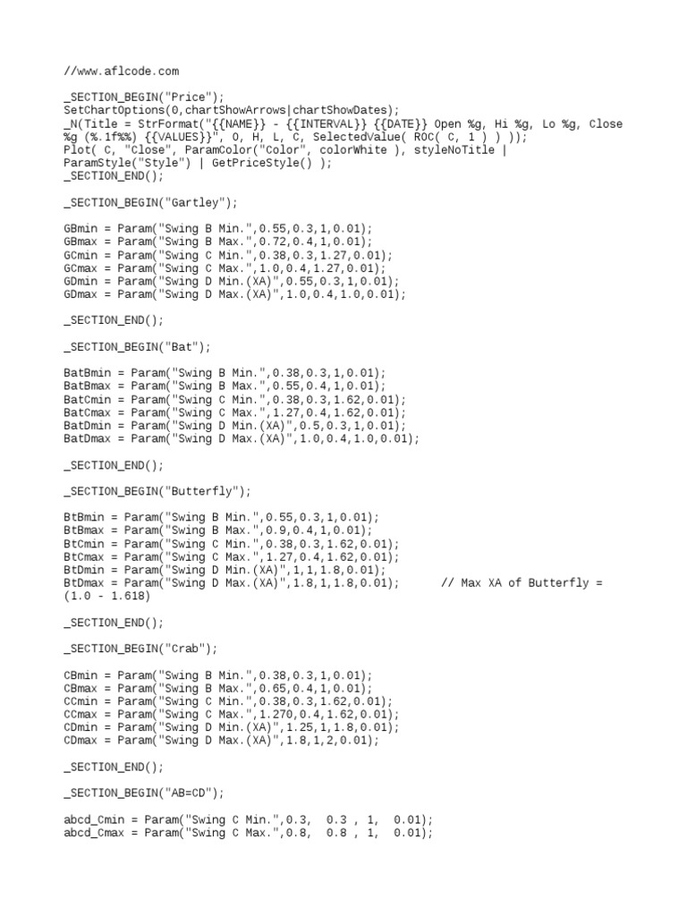 Harmonic Pattern Detector - 2 | PDF