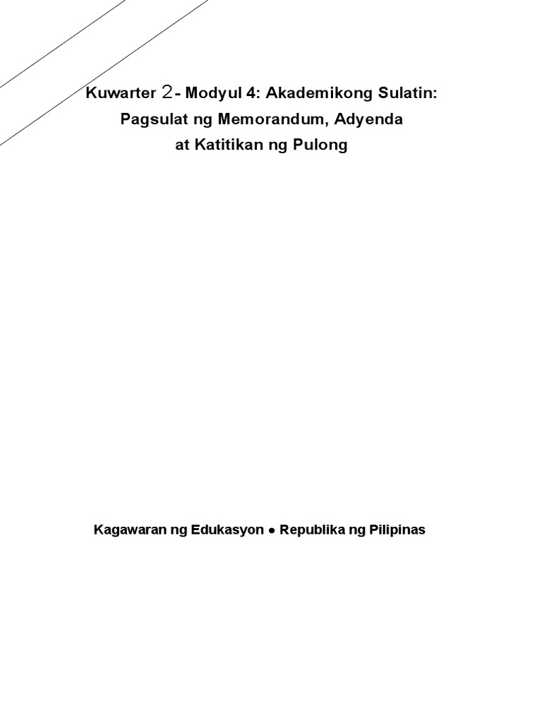Module - Filipino Sa Piling Larang Akademik - Week 1-3 | PDF
