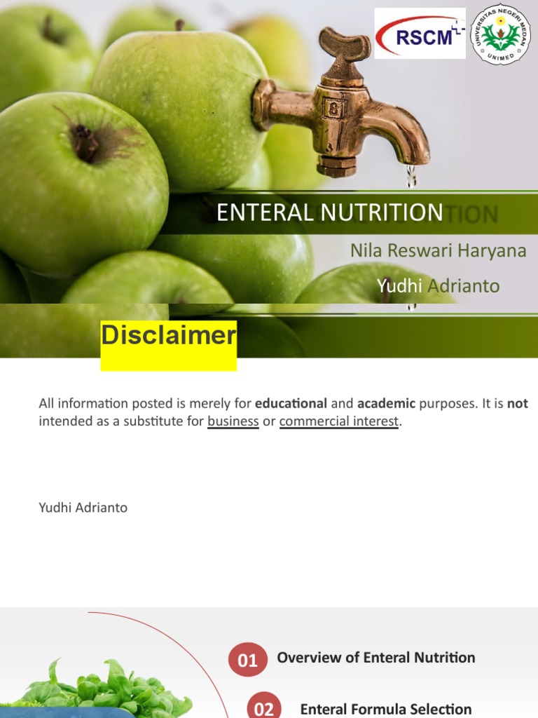 A Comprehensive Review of Enteral Nutrition: Formula Selection ...