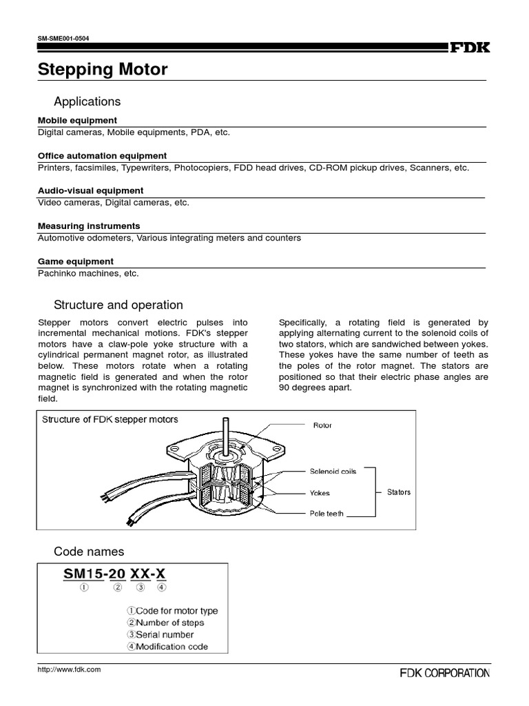 Stepping Motor: Applications | PDF | Electric Motor | Electrical ...