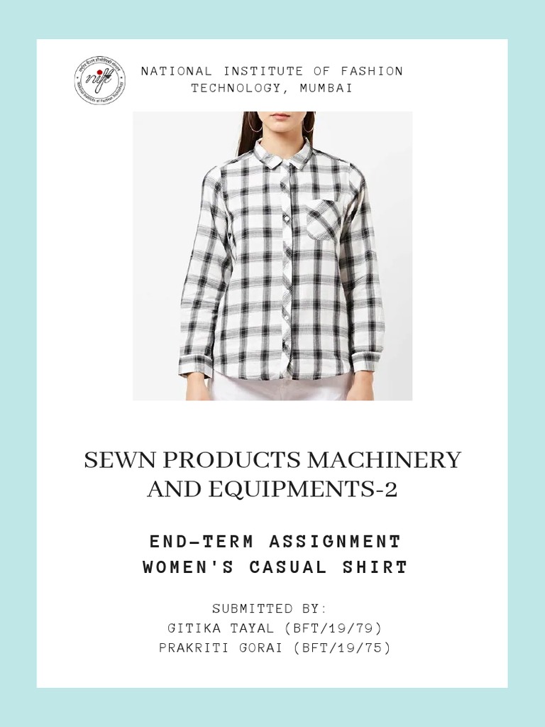 Casual Shirt Production Process | PDF | Sewing Machine | Sewing