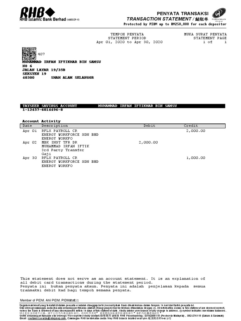 RHB RHB RHB RHB Islamic Islamic Islamic Islamic Bank Berhad Bank Berhad ...