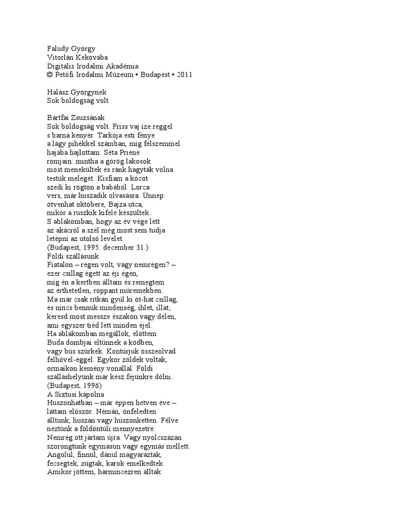 Faludy György | PDF