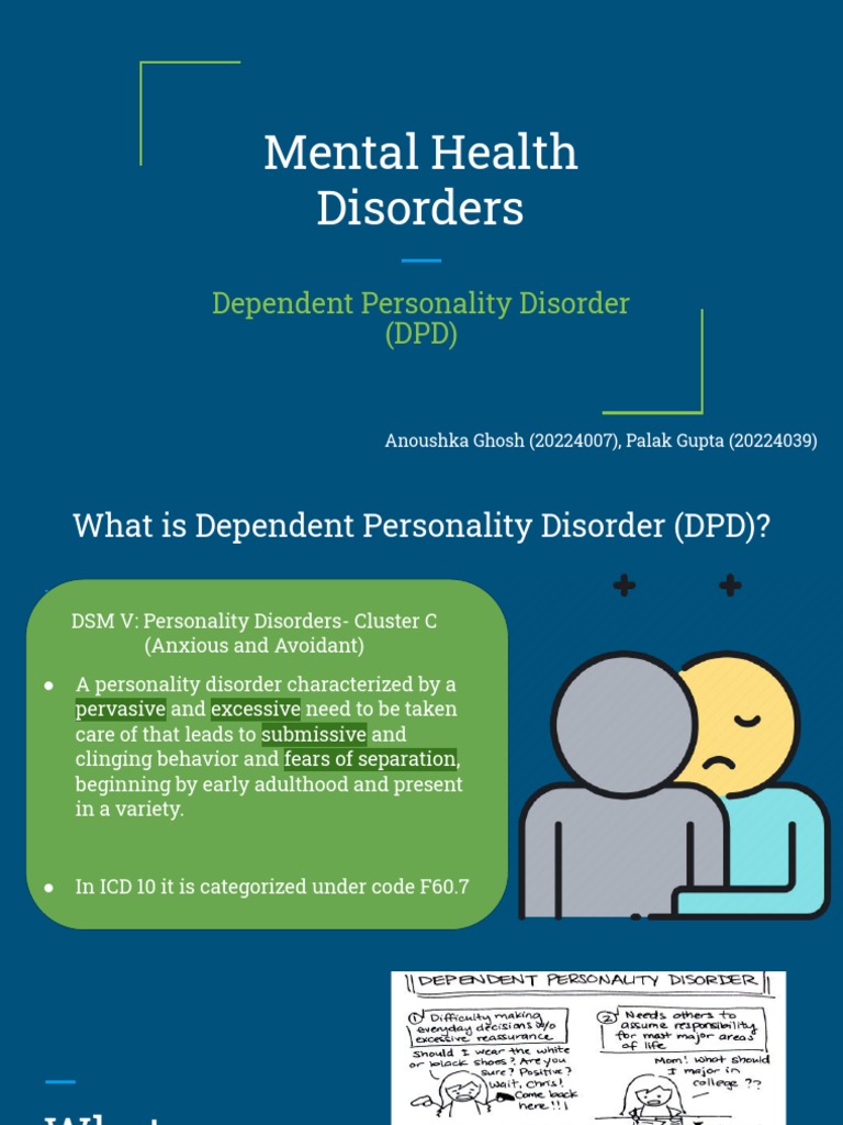 Understanding Dependent Personality Disorder | PDF | Mental Disorder ...