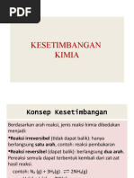 Laporan Praktikum Kimia Dasar Kesetimbangan | PDF