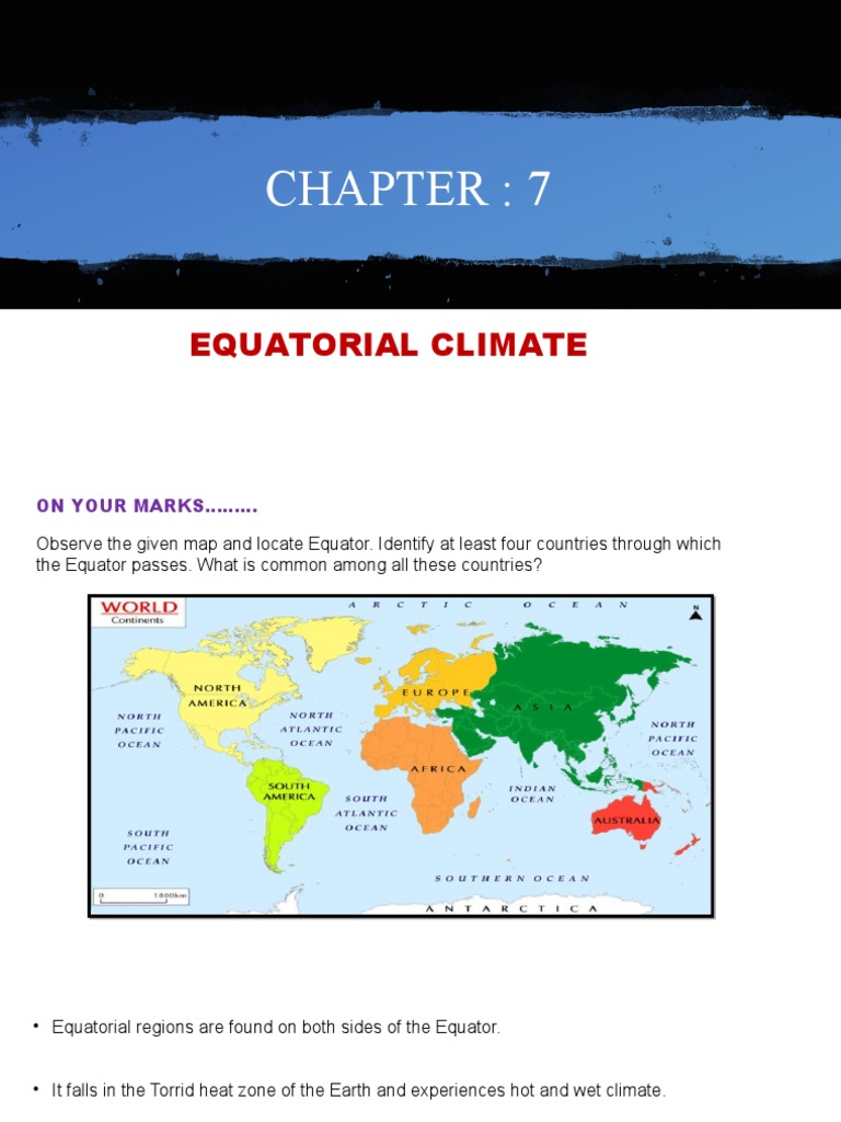 Chp.7. Equatorial Climate | PDF | Rainforest | Tropics