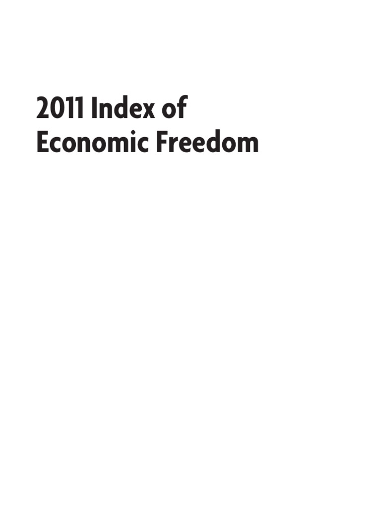 2011 Index of Economic Freedom | PDF | The Heritage Foundation | The ...