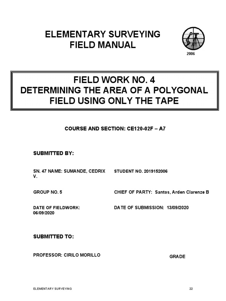 Measuring Polygonal Field Areas | PDF | Triangle | Area