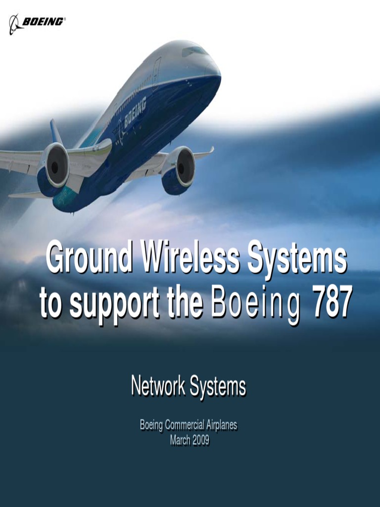 787 Ground Wireless System | PDF | Airport | Wireless