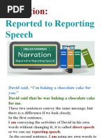 Narration Rules | PDF | Perfect (Grammar) | Grammatical Tense