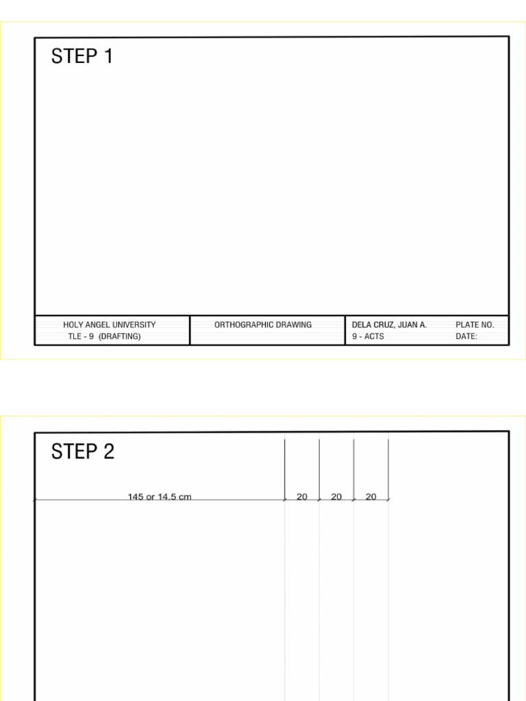 Drafting-Orthographic Guide | PDF