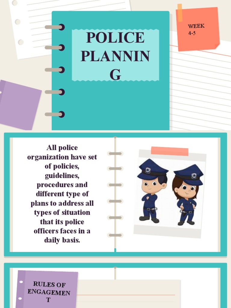Cri 213 Week 4-5 1-Police Planning | PDF | Police | Public Law