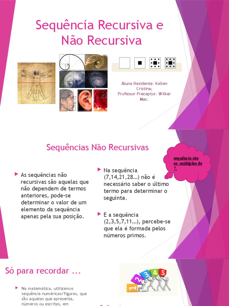 Sequência Recursiva - Kallen | PDF | Sequência | Recursão