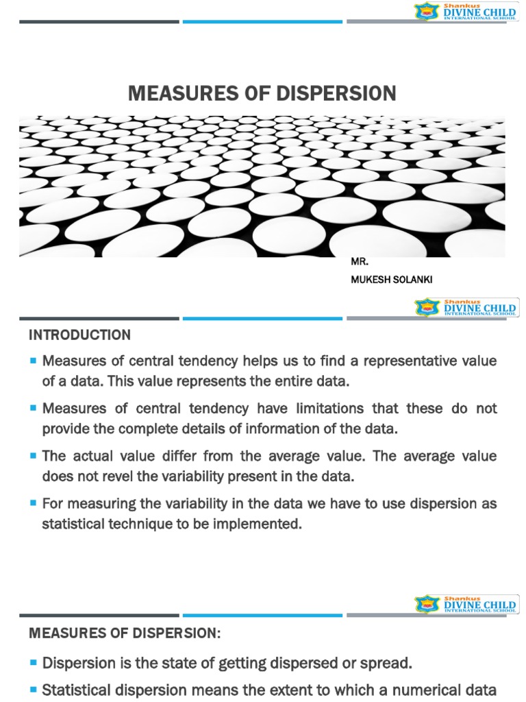 PDF Measures of Dispersion Slide No 34 To 52 | PDF | Quartile ...