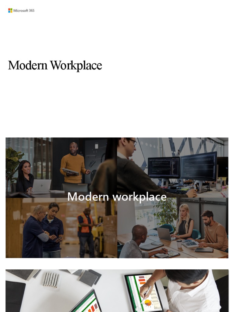 Modern Workplace - Slide Deck Presentation | PDF | Office 365 | Windows 10