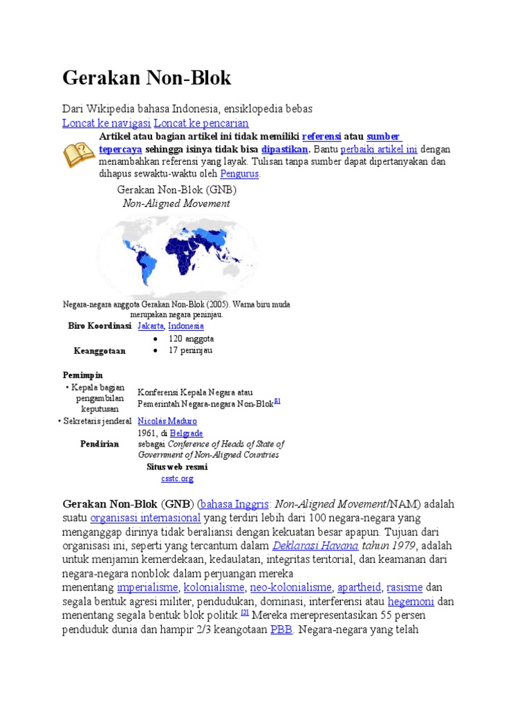 Gerakan Non BLOK | PDF