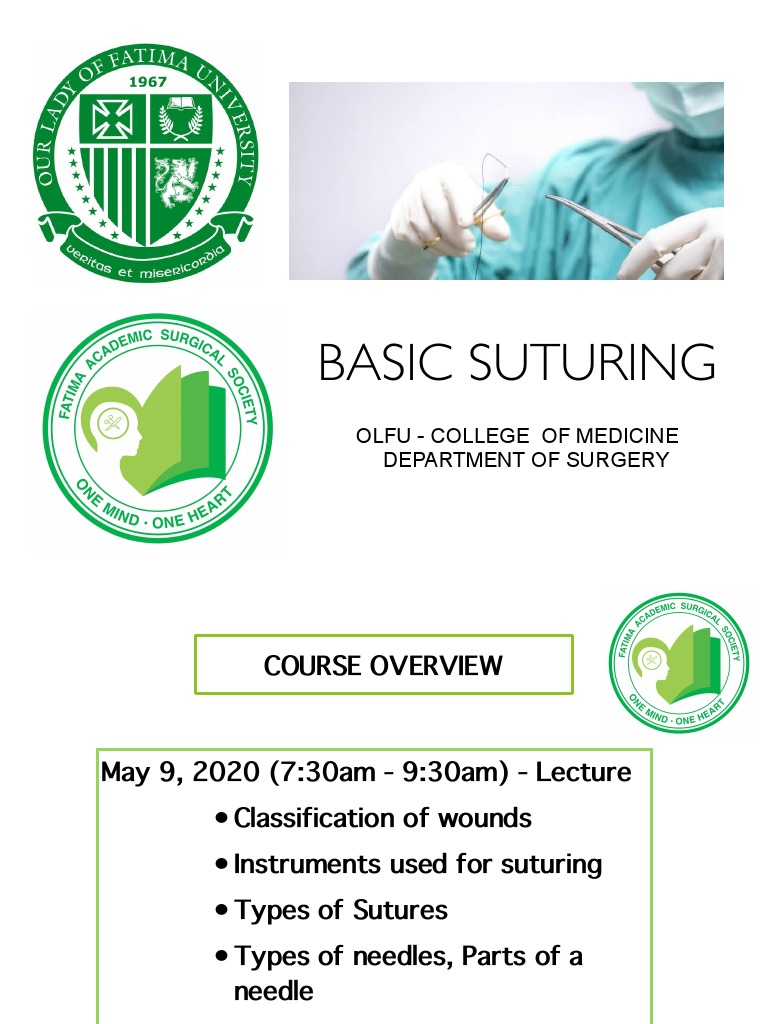 Basic Suturing | PDF | Wound Healing | Extracellular Matrix