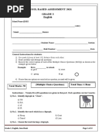 Admission Test Grade 3 | PDF | Leisure