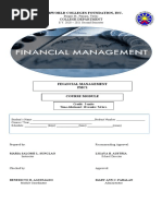 Financial Management by Cabrera Unit 1 2021 2022 Edition | PDF