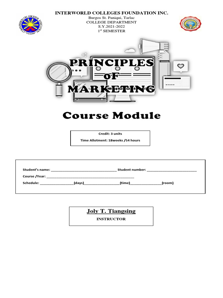 Principles of Marketing M1 | PDF | Marketing | Customer