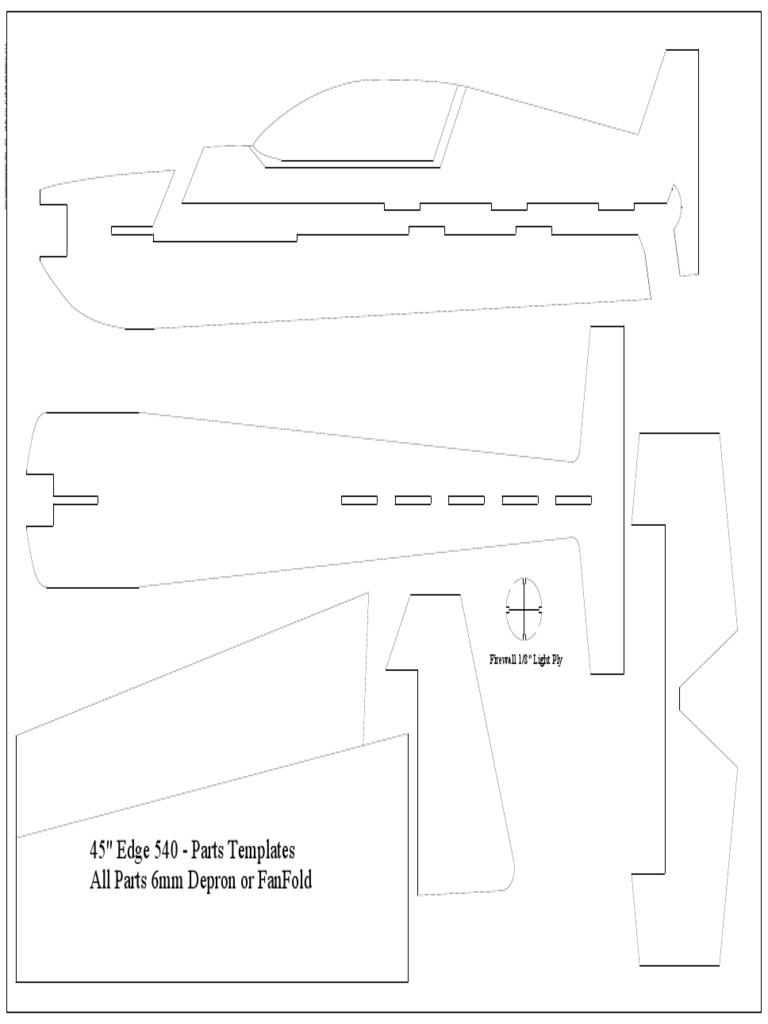 45" Edge 540 Parts Templates PDF | PDF | Computers