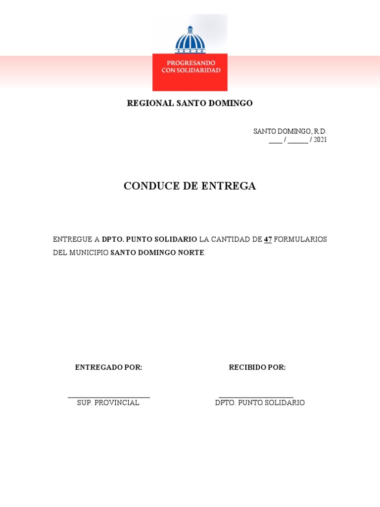CONDUCE ENTREGA Captura | PDF