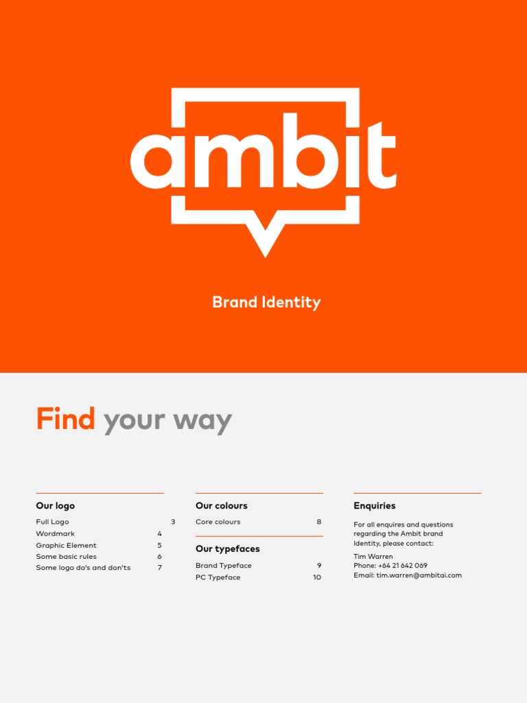 Ambit Brand Guidelines | PDF | Logos | Typefaces