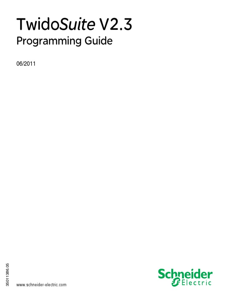 Twido Suite Programming Manual | PDF | Computing | Computer Engineering