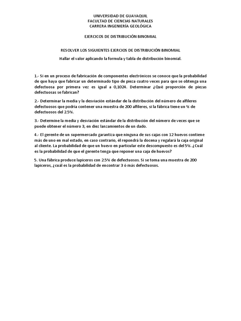Tarea 1 Geo Est Binomial 12082021 | PDF | Ciencia y matemáticas | Tecnología