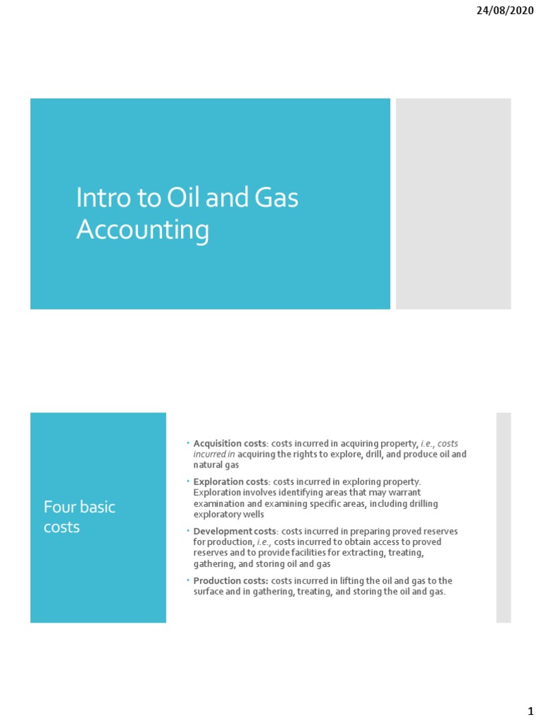 Oil and Gas Accounting Fundamentals | PDF | Hydrocarbon Exploration ...