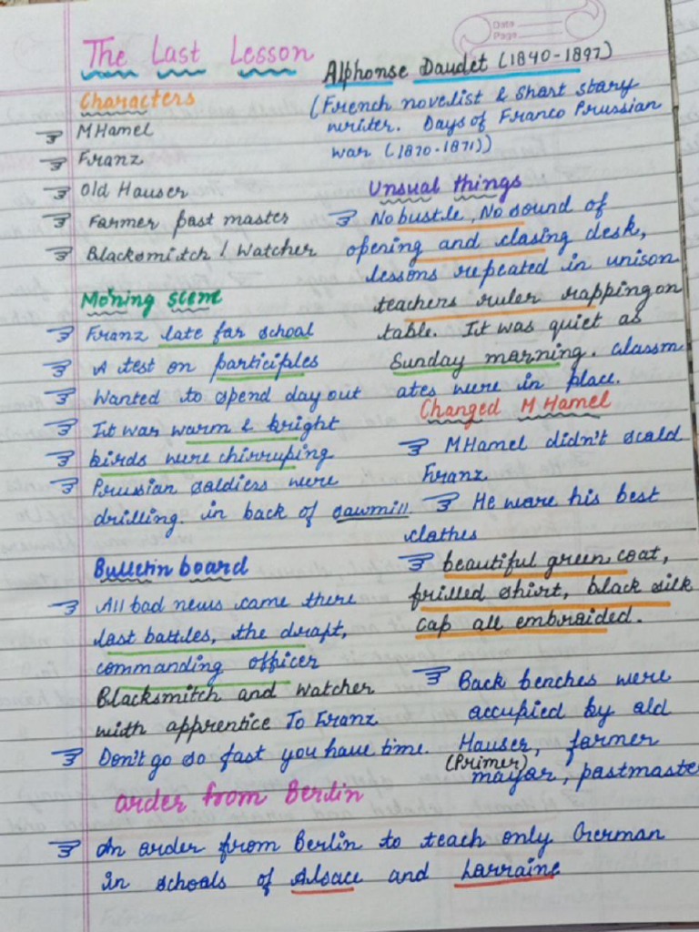 English Handwritten Notes XII | PDF