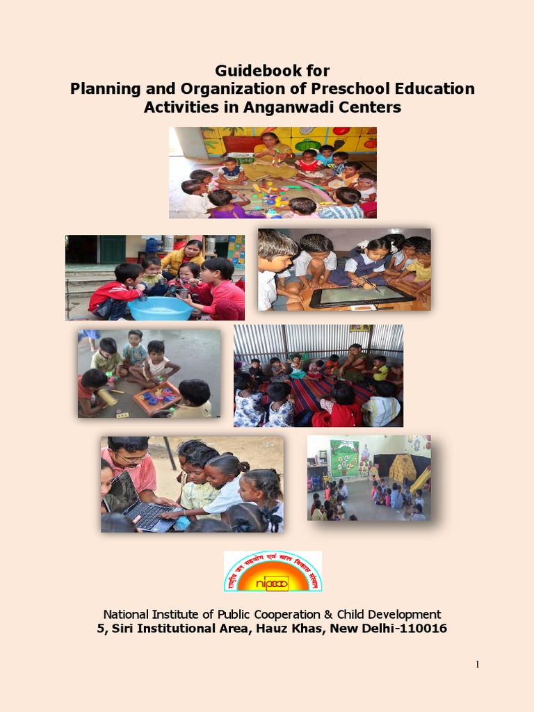 Anganwadi Preschool Activities Guidebook | PDF | Child Development ...