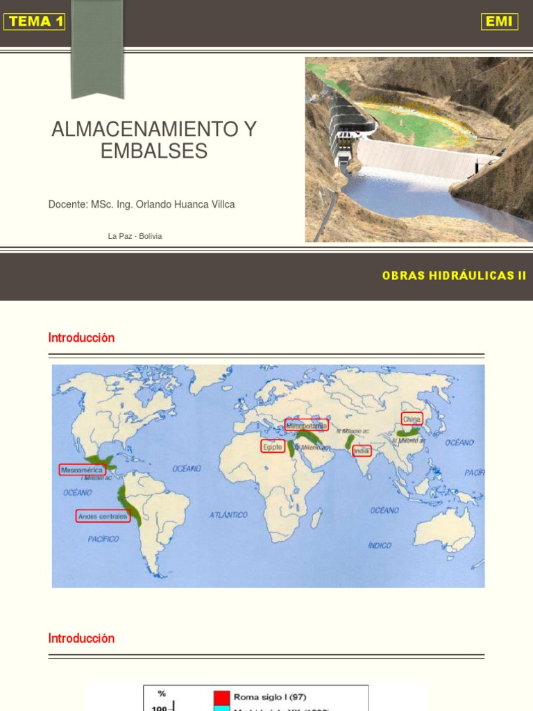 Almacenamiento y Embalses | PDF | Reservorio | Descarga (hidrología)