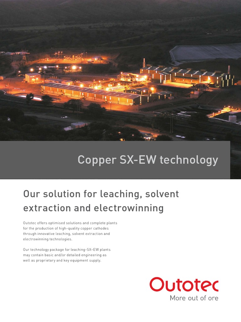 03 Outotec SX-EW | PDF | Cathode | Mining
