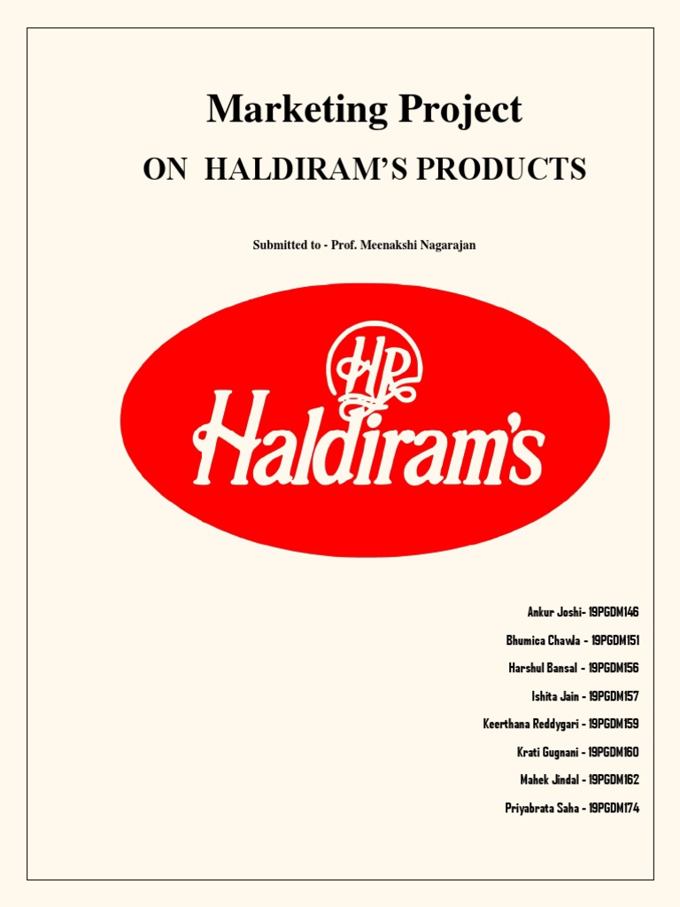 Batch II Group 6 Haldiram | PDF | Brand | Market Segmentation