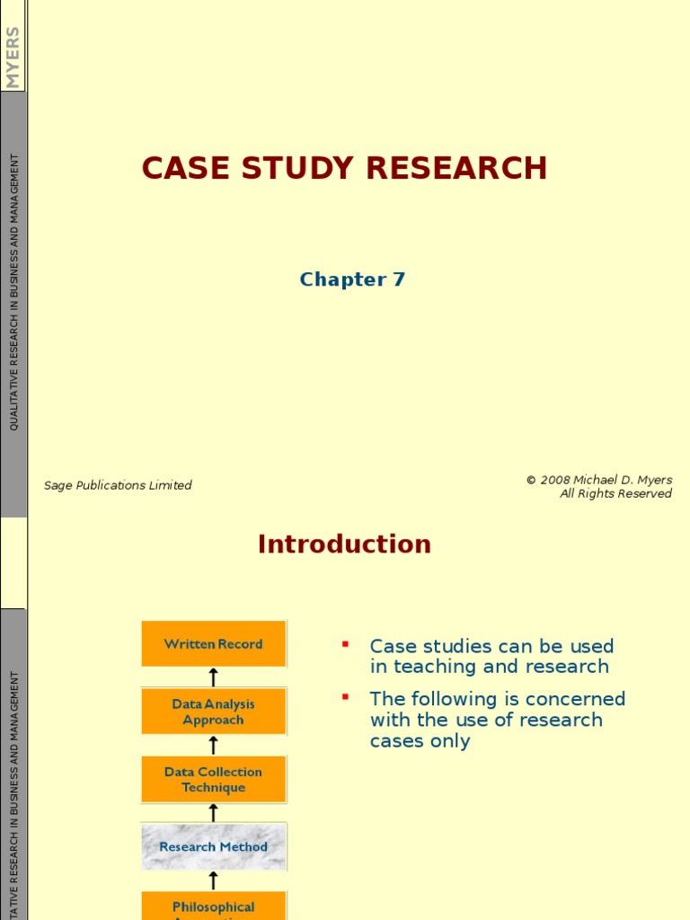 Chapter 7 - Case Study Research | PDF | Case Study | Qualitative Research