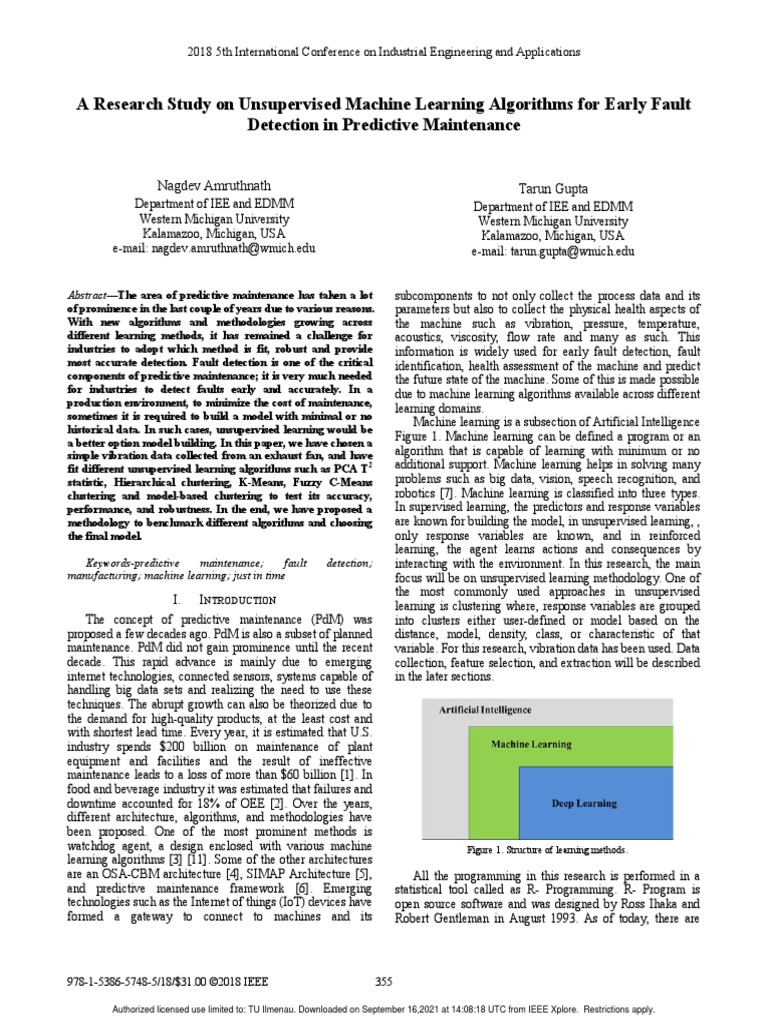 A Research Study On Unsupervised Machine Learning Algorithms For Early ...