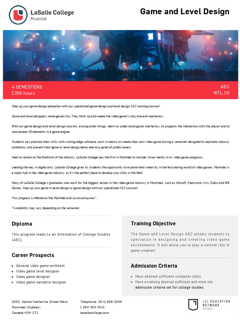 Game and Level Design: AEC NTL.1H 4 Semesters 1350 Hours | PDF | Video ...