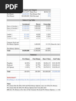Sample Capitalization Table With Pro-Forma Calculations Based On New ...