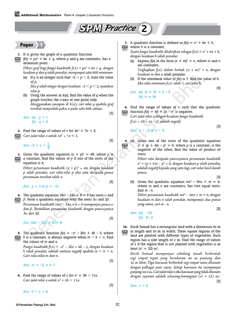 Addmath Bab 2 | PDF