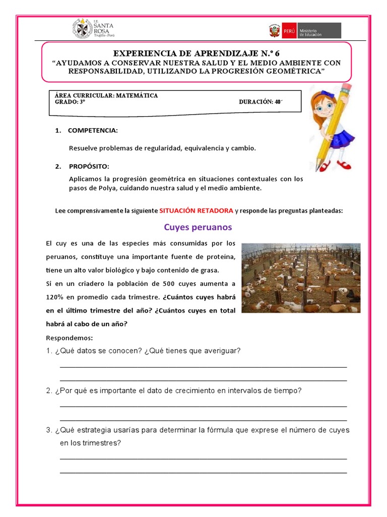 Reto - Experiencia de Aprendizaje #06 | Descargar gratis PDF | Geometría | Matemáticas