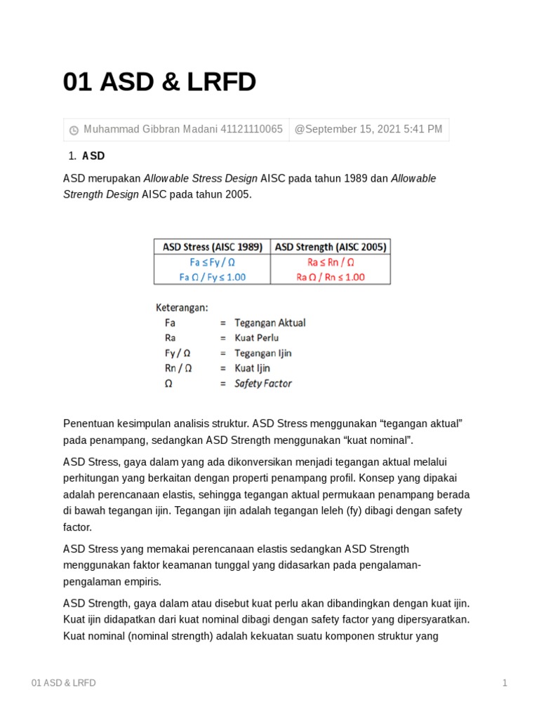 01 Asd LRFD | PDF
