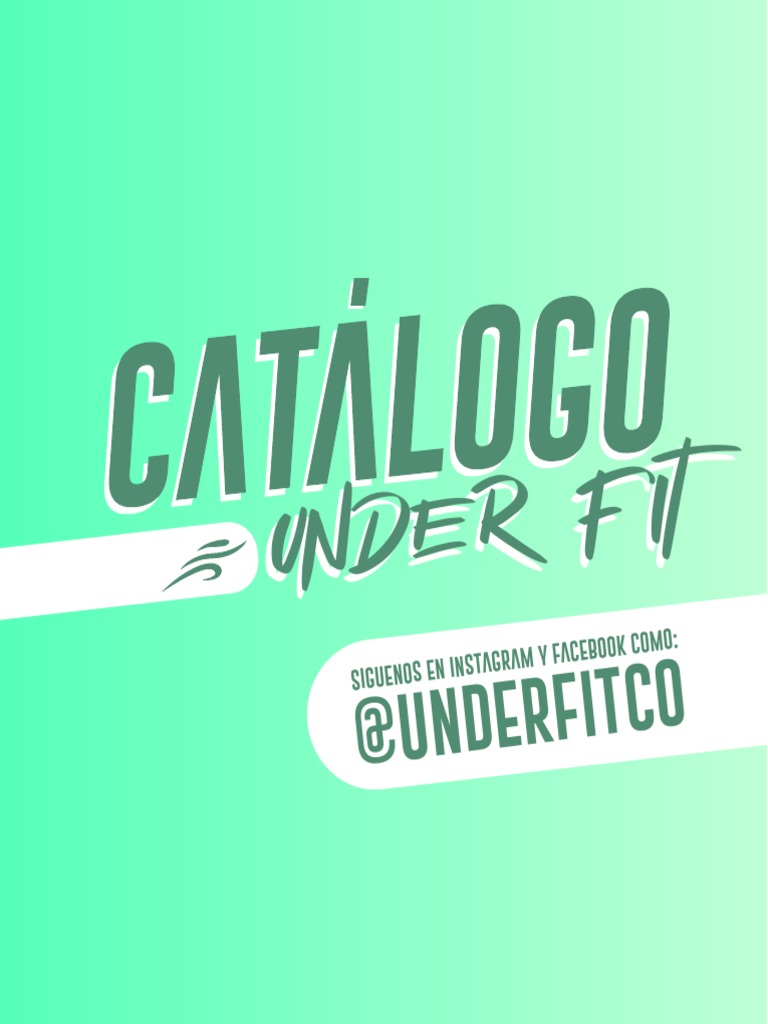 Catálogo Under Fit | PDF | Azul | Verde