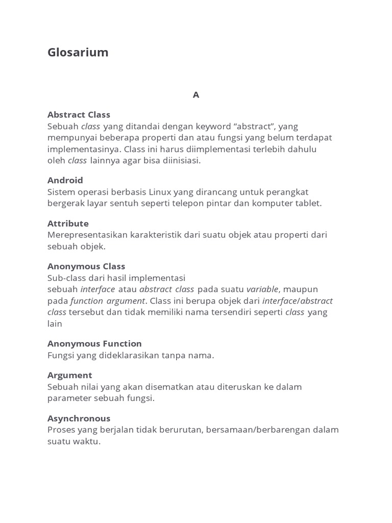 Glosarium | PDF