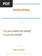 6th September Writing | PDF | Teachers | Lesson Plan