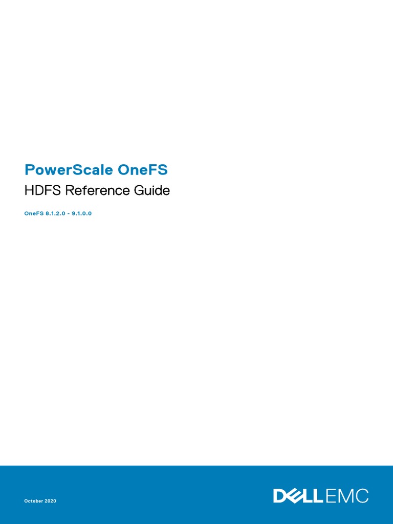 Isilon Onefs 821 Hdfs Reference Guide Pdf Apache Hadoop Command Line Interface 