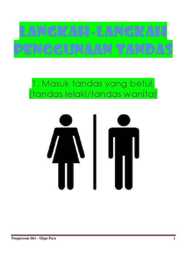 Langkah Penggunaan Tandas | PDF