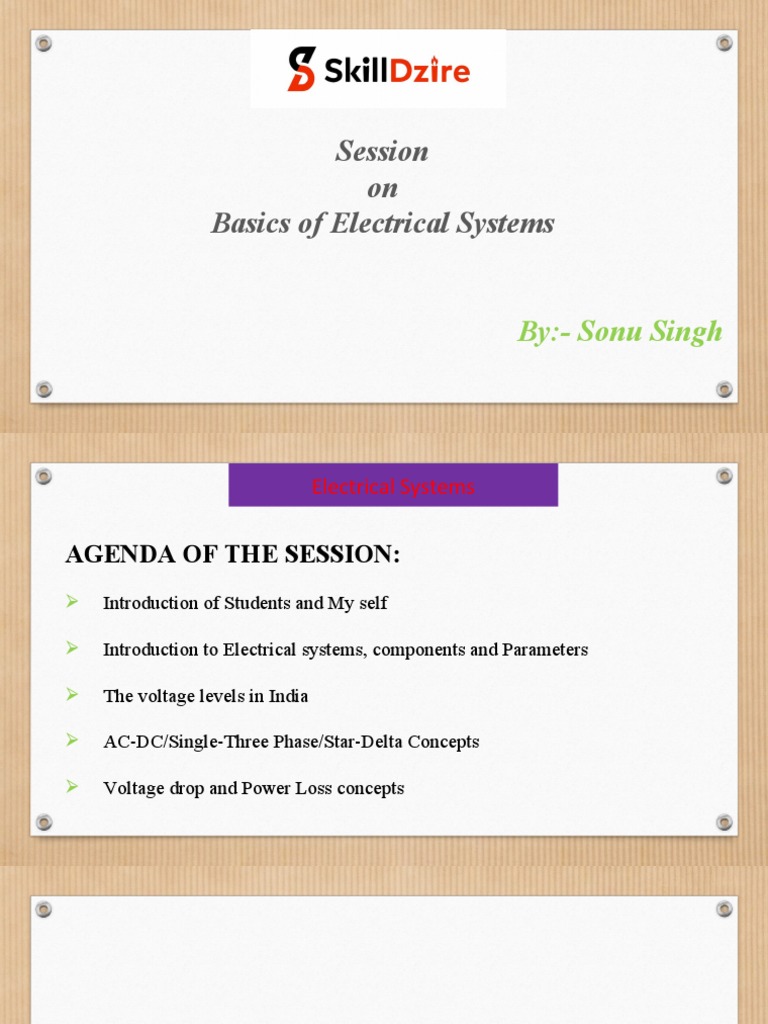 Basics of Electrical Systems | PDF | Alternating Current | Direct Current