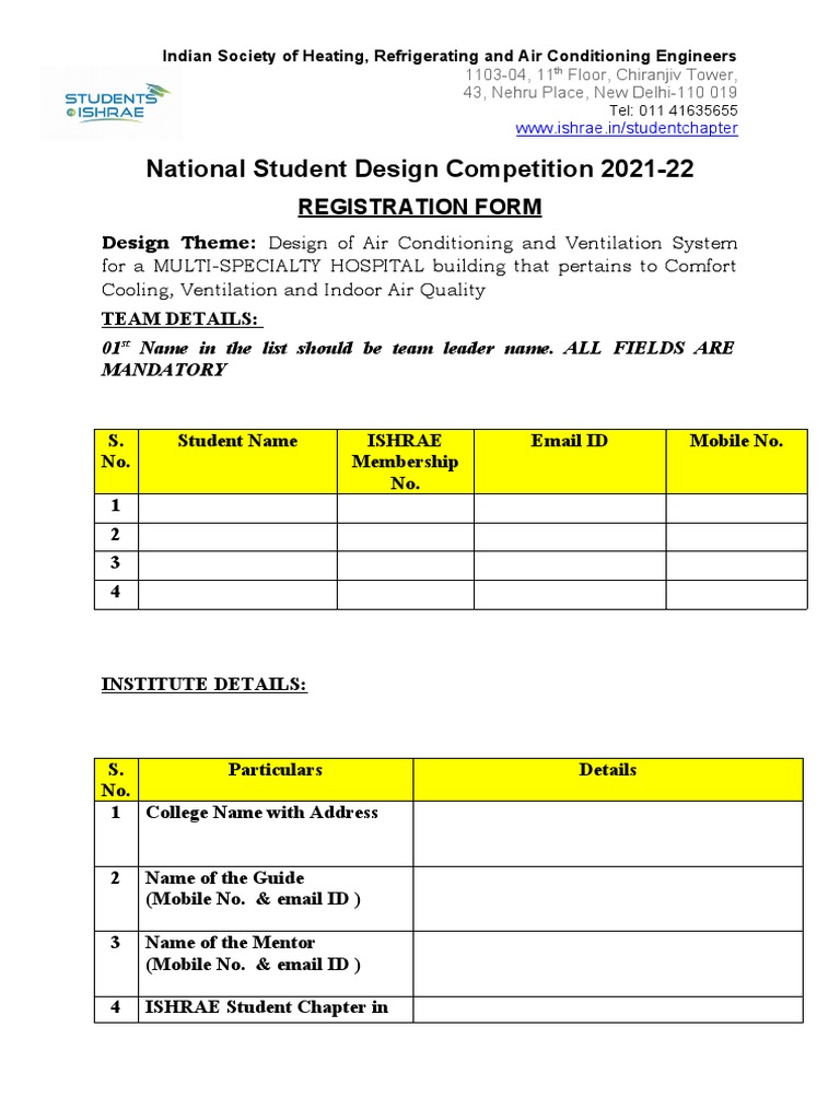 Registration Form NSDC | Download Free PDF | Automation | Heat Transfer
