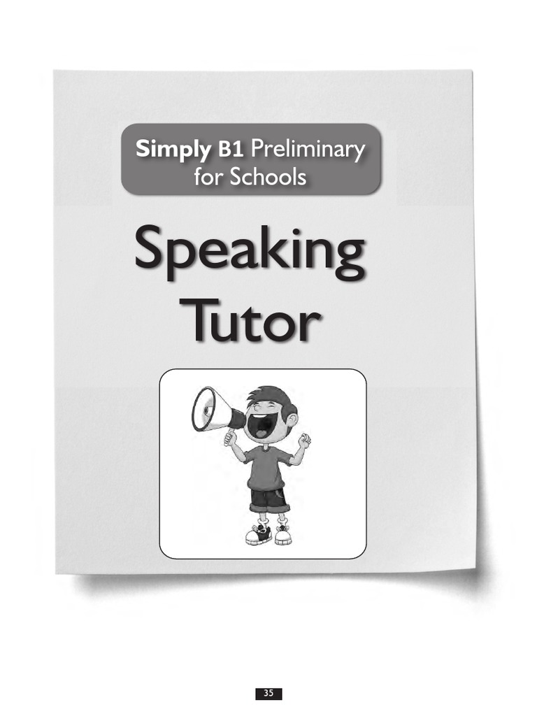 B1 Preliminary Speaking Test Guide | PDF | Waiting Staff